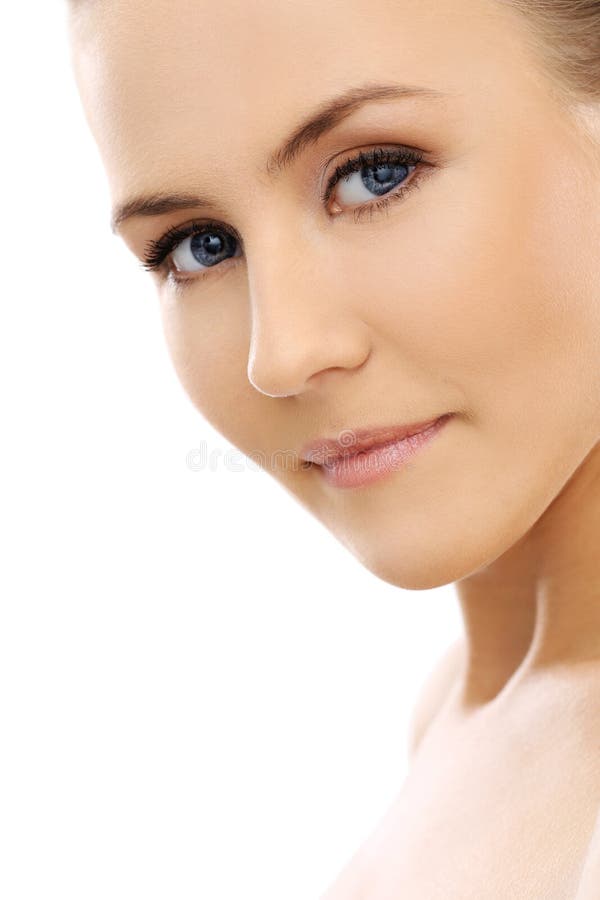 Beautiful Girl with Perfect Face Stock Image - Image of clean, kindness ...