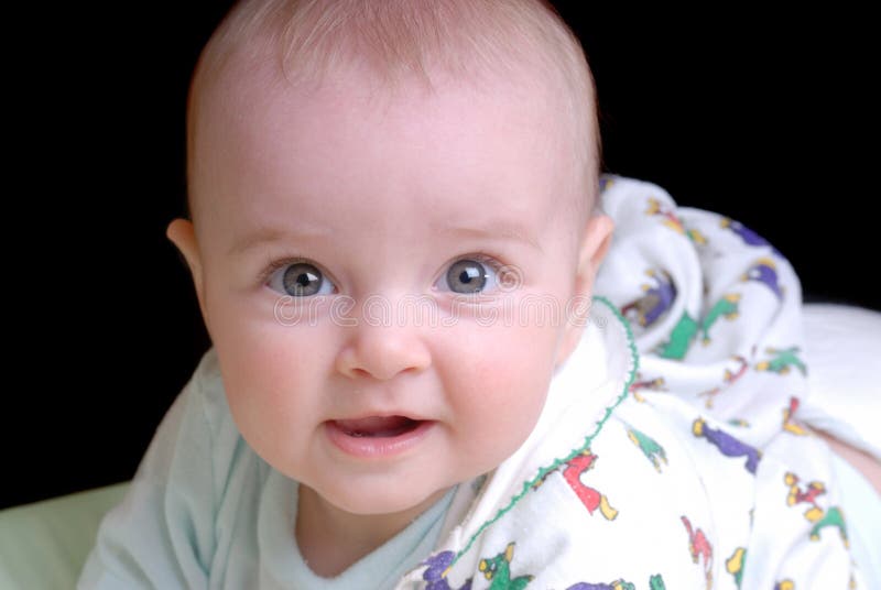 Baby on front stock image. Image of eyes, beautiful, expression - 6405639
