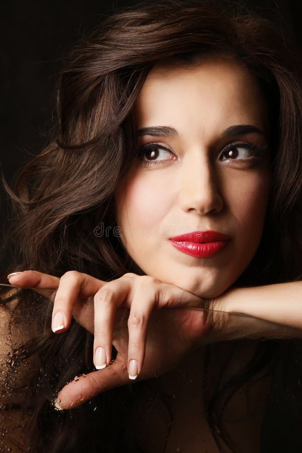 Beautiful girl stock image. Image of emotions, girl, glamorous - 41150471