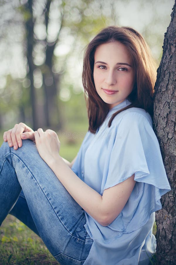 Beautiful girl portrait stock image. Image of human, nature - 34983737