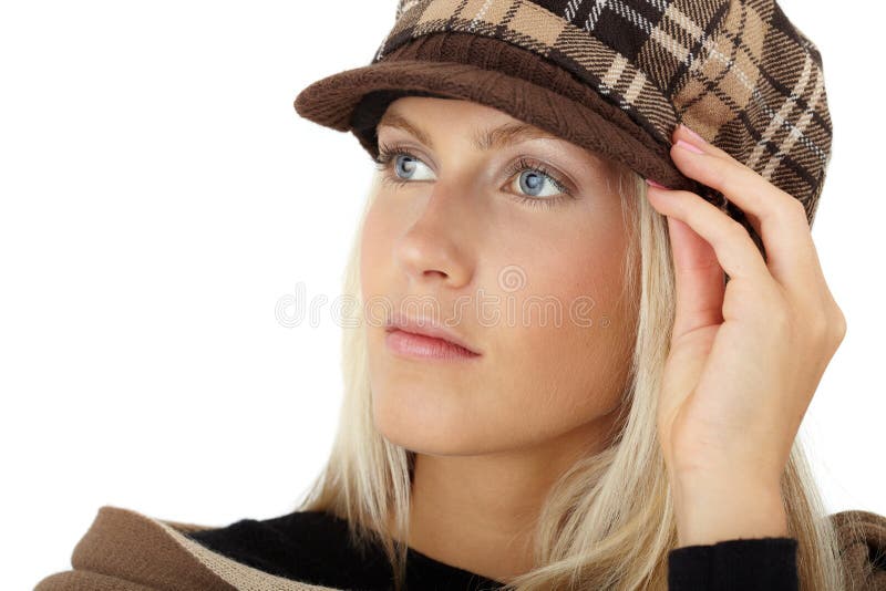 Beautiful Girl Posing with Winter Hat Stock Image - Image of clothing ...