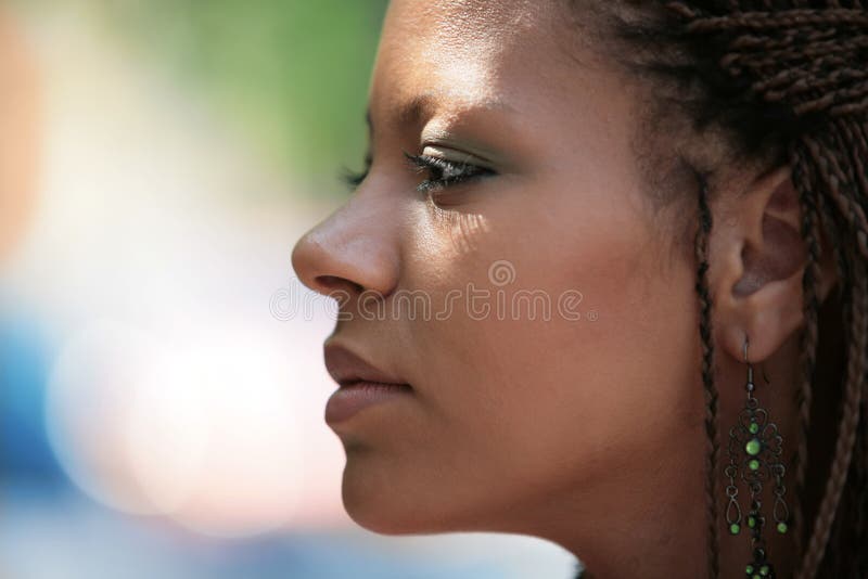 Beautiful Girl in the Ray Sun Stock Image - Image of human, brunette ...