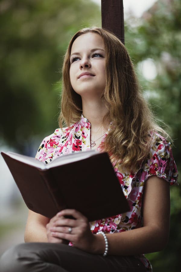 Beautiful Girl Reading Book Stock Photo - Image of person, fashion ...