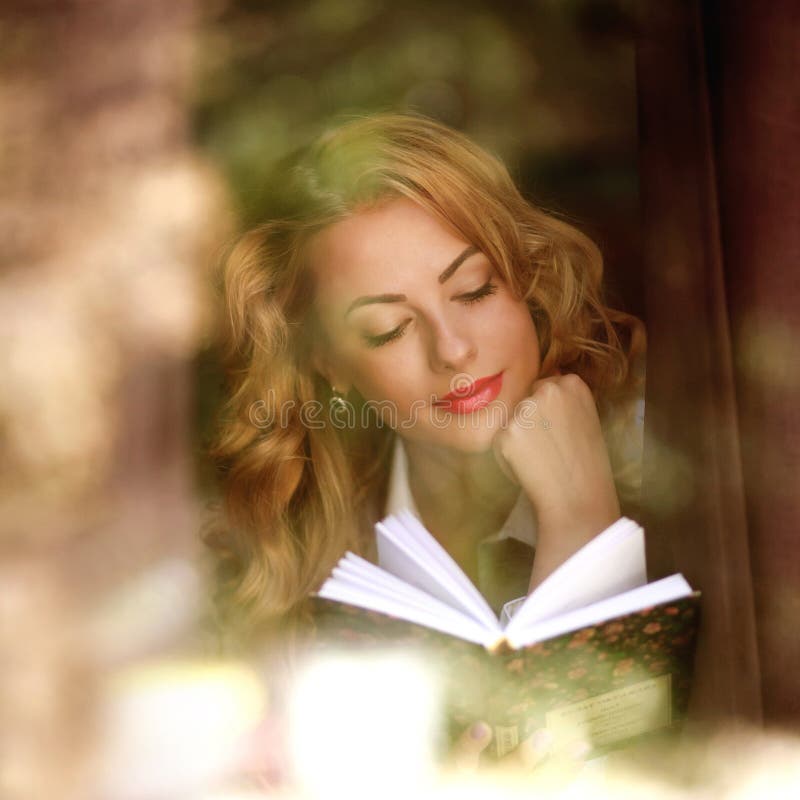 989 Girl Reading Book Window View Stock Photos - Free & Royalty-Free ...