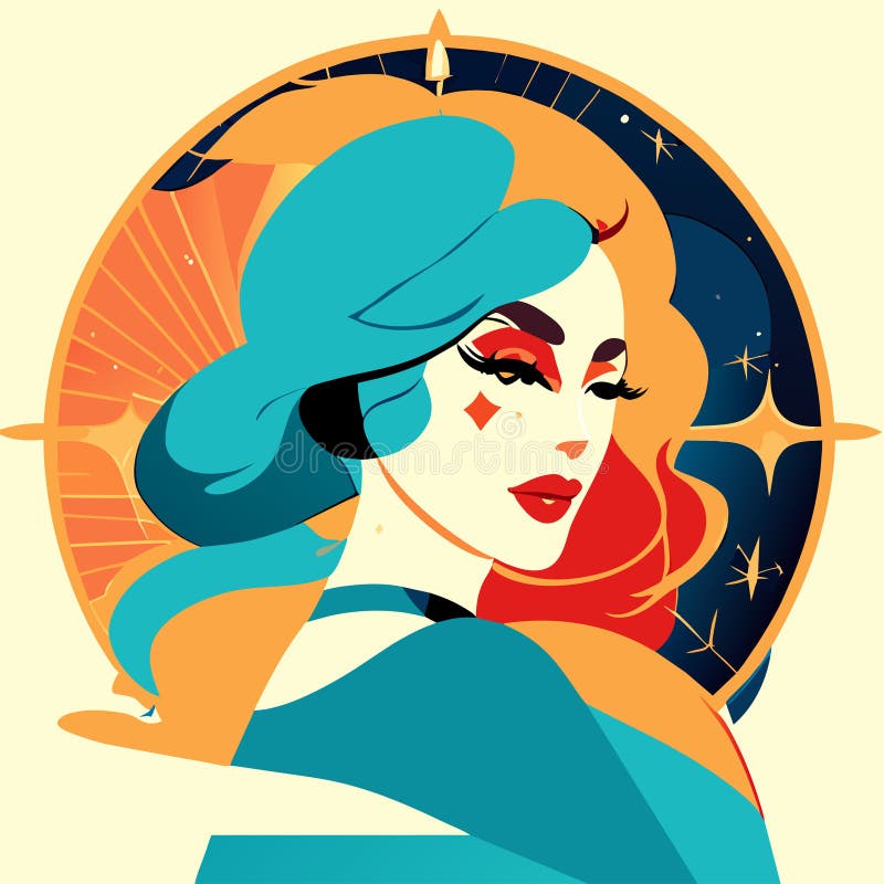 Beautiful Girl In Brazilian Carnival Costume Vector Illustration Stock