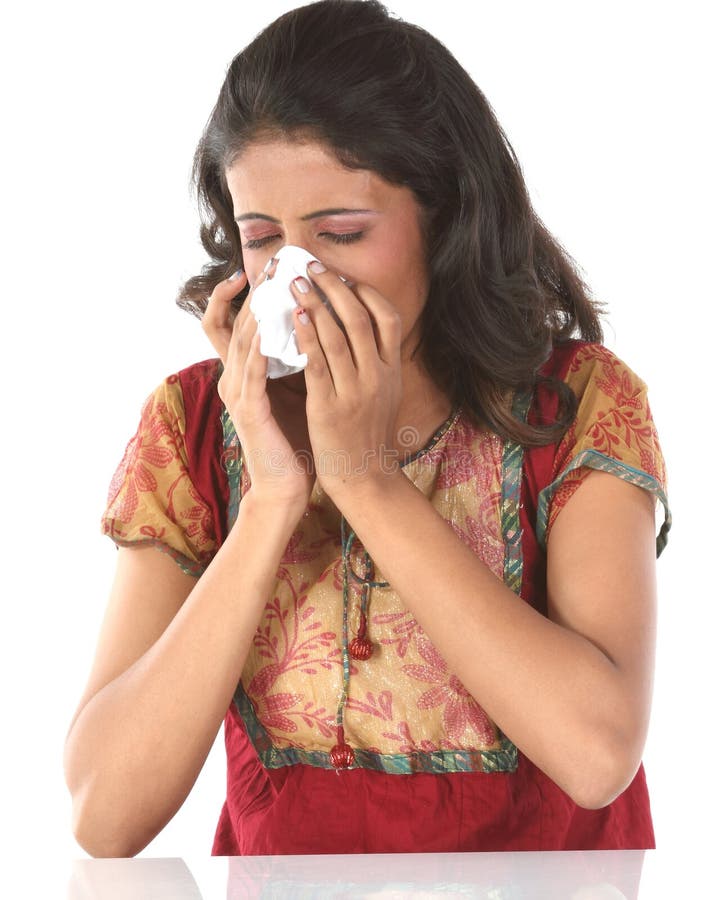 Beautiful Girl with Severe Cold Stock Image - Image of face, pain: 12993347