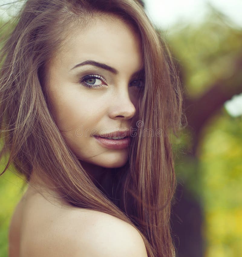 Beautiful girl with a look stock photo. Image of fashion - 44838708