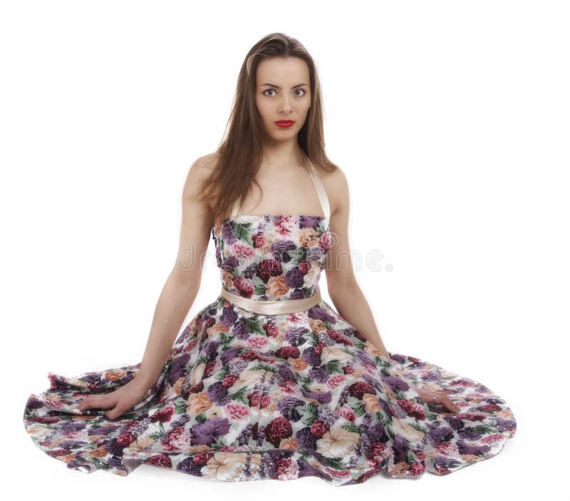 Beautiful girl is sitting stock photo. Image of party - 9395058