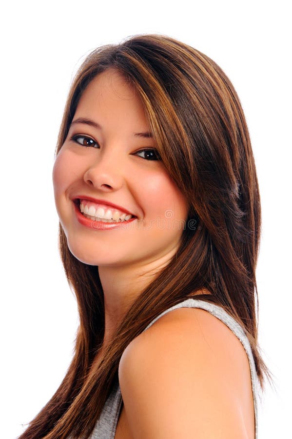 Beautiful girl smiles stock image. Image of expression - 17322931