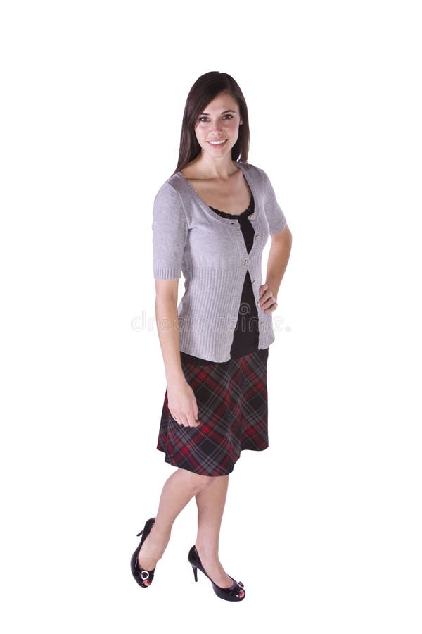 Beautiful Girl Standing Up stock image. Image of attractive - 13532617