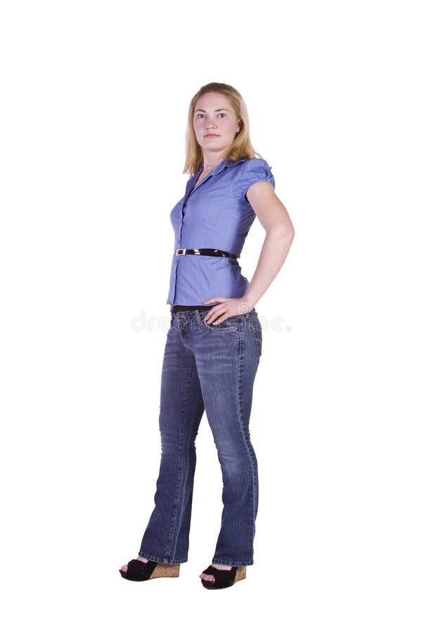 Beautiful Girl Standing Up stock photo. Image of body - 13547684