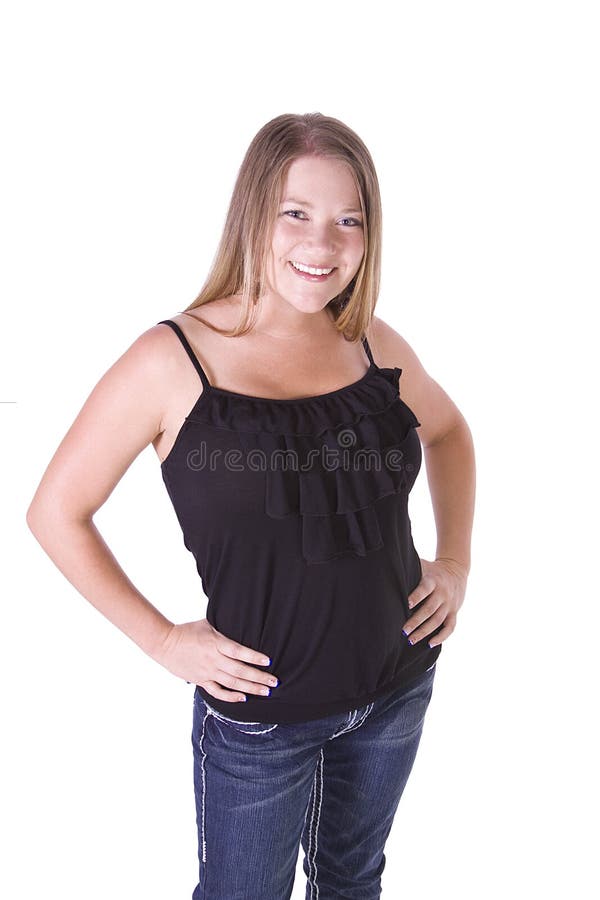 Beautiful Girl Standing Up stock image. Image of face - 16589293