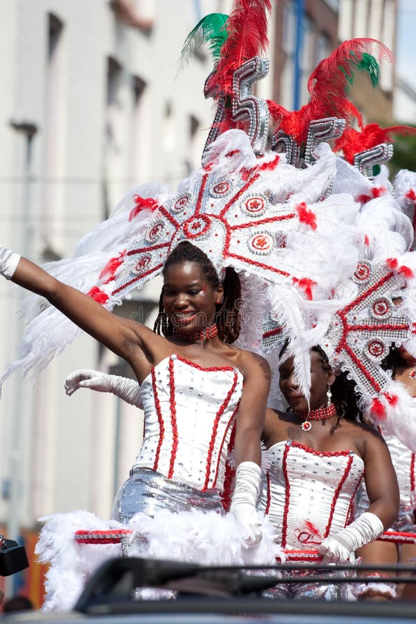 Beautiful Girl in a Summer Carnaval Parade Editorial Stock Image ...