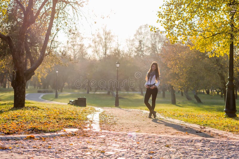 Beautiful girl at sunset stock image. Image of sunset - 61973785