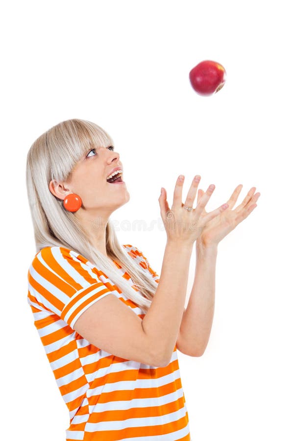 102 Beautiful Girl Throwing Apple Stock Photos - Free & Royalty-Free ...