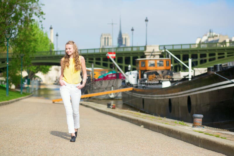 Beautiful Girl Walking in Paris Stock Photo - Image of lifestyle, girl ... Beautiful Girl Walking in Paris Stock Photo - Image of lifestyle, girl ...