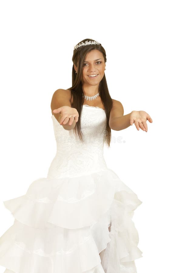 Girl in a Wedding Dress Show Thumb Stock Image - Image of beautiful ...