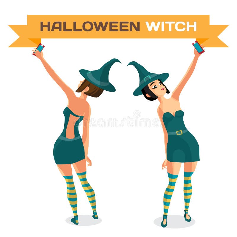 Cute Cartoon Girl Makes Selfie Stock Illustrations 265 Cute Cartoon