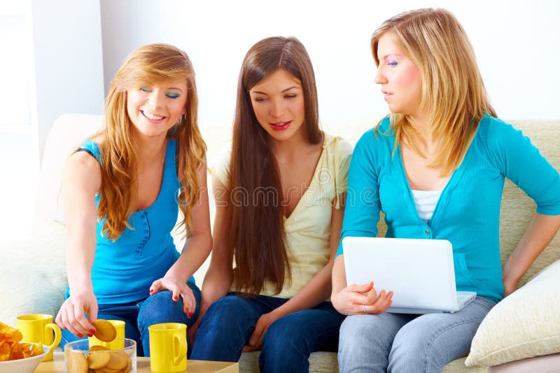 Friends stock photo. Image of lesson, discussion, girls - 2192146