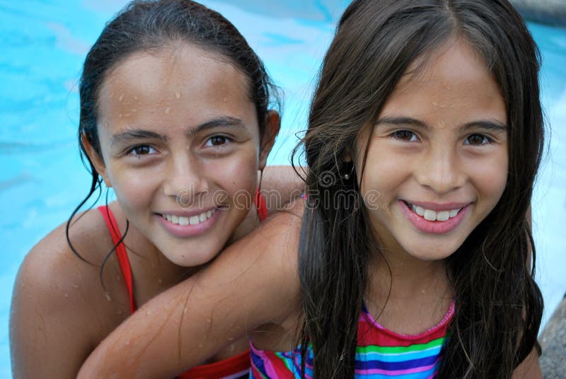 Smiles in the Pool stock photo. Image of smiling, relaxing - 5973188