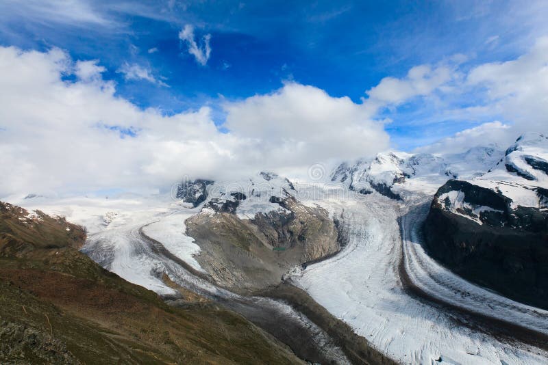 A Beautiful Glacier, Grenz Glacier Stock Image - Image of hike, spring ...