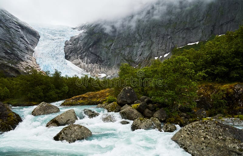 Beautiful Glacier in Norway Stock Photo - Image of north, glacier: 65105862