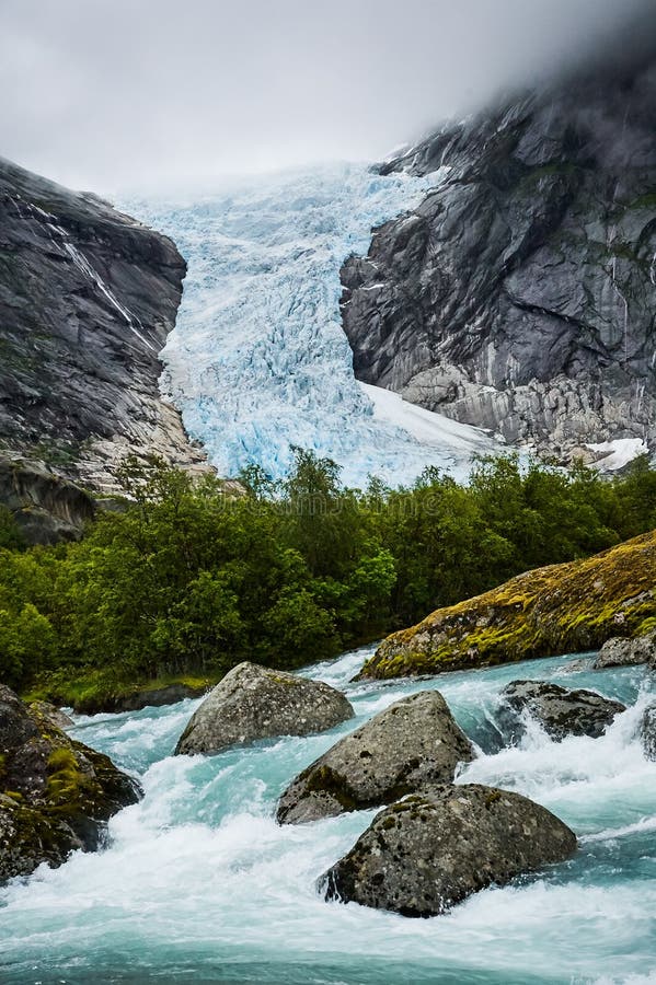 Beautiful Glacier in Norway Stock Photo - Image of travel, nature: 66321354