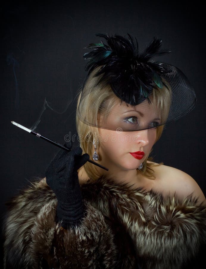 Beautiful Glamorous Woman in the Studio Stock Image - Image of people ...