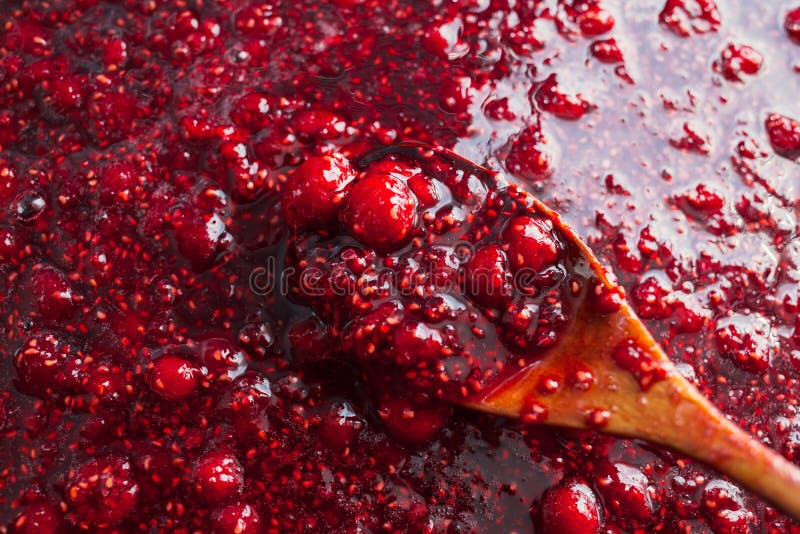 Beautiful Glare Texture of Raspberry Jam Closeup Stock Photo - Image of ...