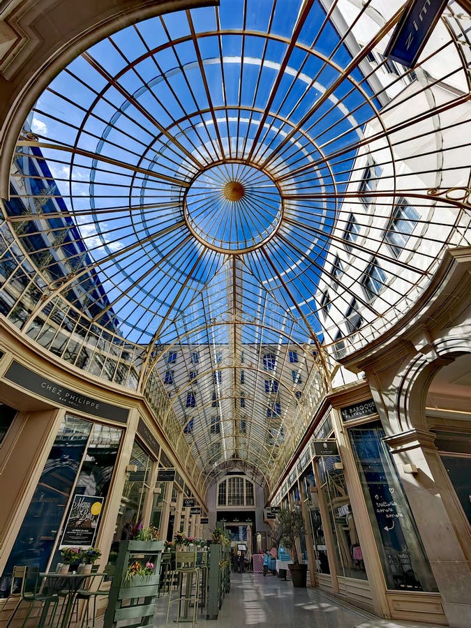 Beautiful Glass Arcade in Geneva. Editorial Image - Image of ...