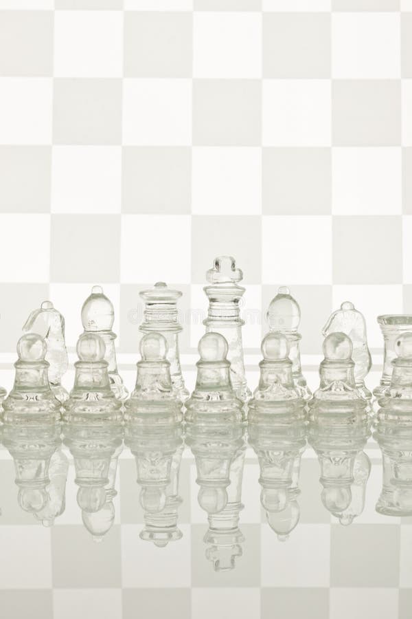 Beautiful glass chess stock image. Image of leisure, board - 18100175