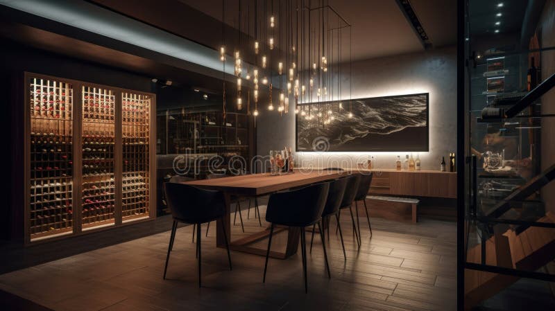 A Beautiful Glass Theme Room S Designer Interior Generative AI Stock ...