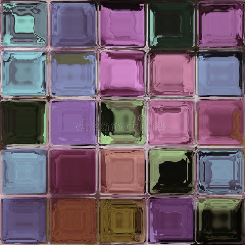 Beautiful Glass Tiles Seamless Texture Stock Illustration ...
