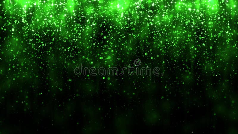 Beautiful Glitter Light Background. Background with Green Falling ...
