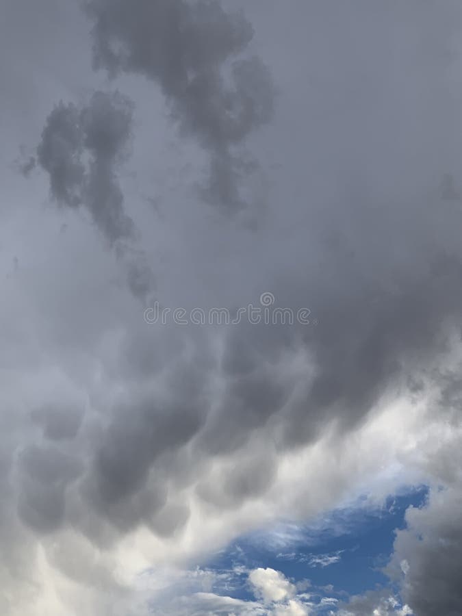 Beautiful gloomy sky stock image. Image of ocean, thunderstorm - 250176853