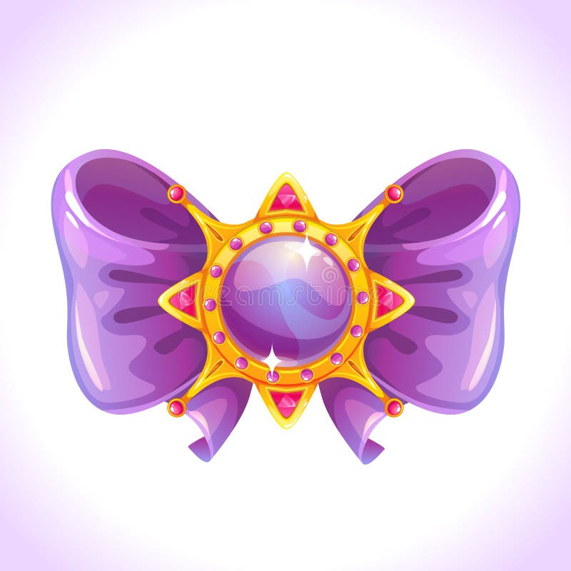 Beautiful Glossy Brooch Icon. Stock Vector - Illustration of brooch ...