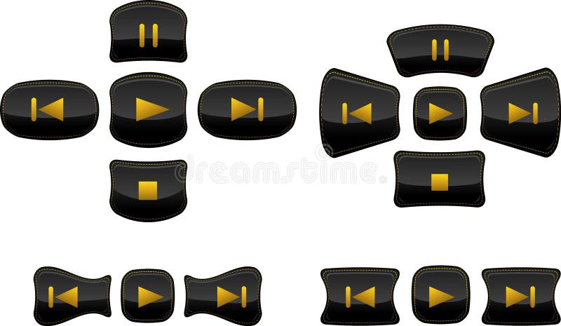 Beautiful glossy buttons. stock vector. Illustration of glossy - 19942387