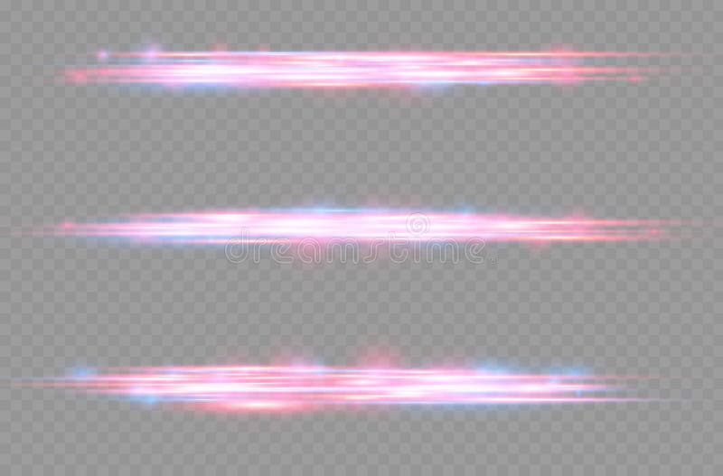 Red Blue Motion Police Line, Horizontal Light Rays Stock Vector ...