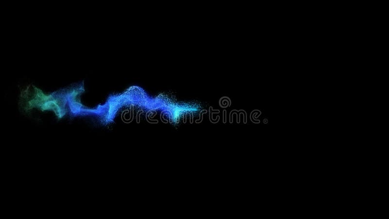 Beautiful Glowing Magic Particles Trail Animation. Stock Footage ...