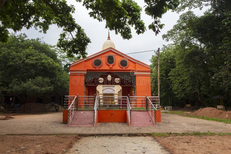 A Beautiful Goddess Durga Temple at Jhargram, West Bengal Stock Photo ...