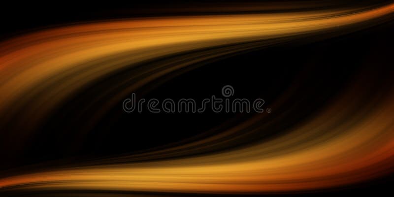 Gold Curve Abstract Pattern on Dark Background, Copy Space Composition ...