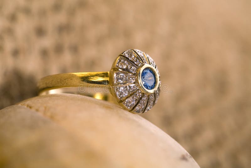 Beautiful gold ring. stock image. Image of diamond, yellow - 11868709