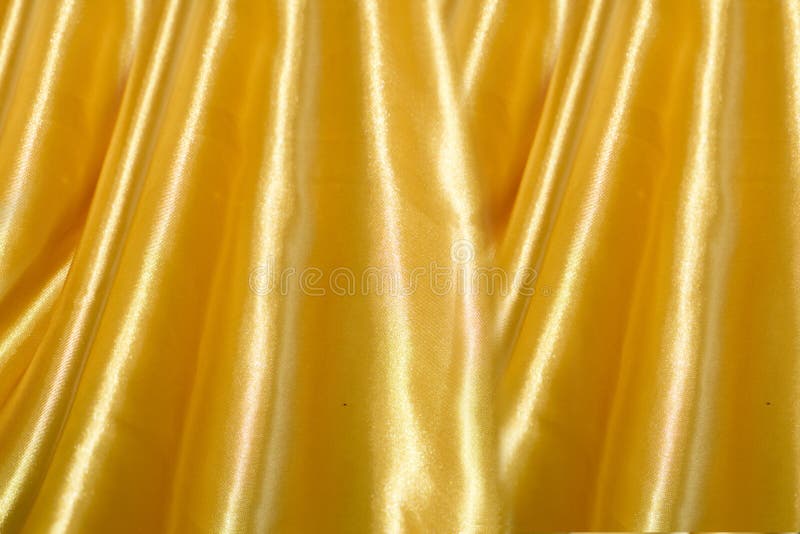 Beautiful Gold Silk. Drapery Textile Background Stock Photo - Image of ...