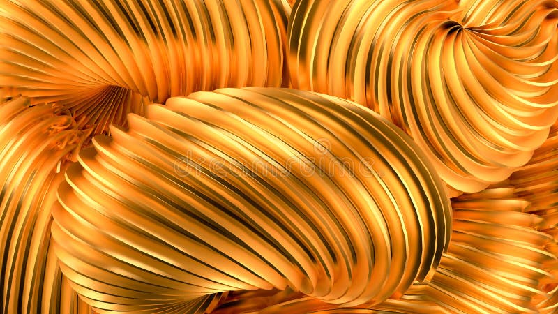 Beautiful Golden Background. 3d Illustration, 3d Rendering Stock ...