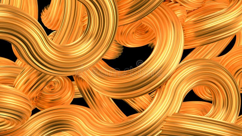 Beautiful Golden Background. 3d Illustration, 3d Rendering Stock ...