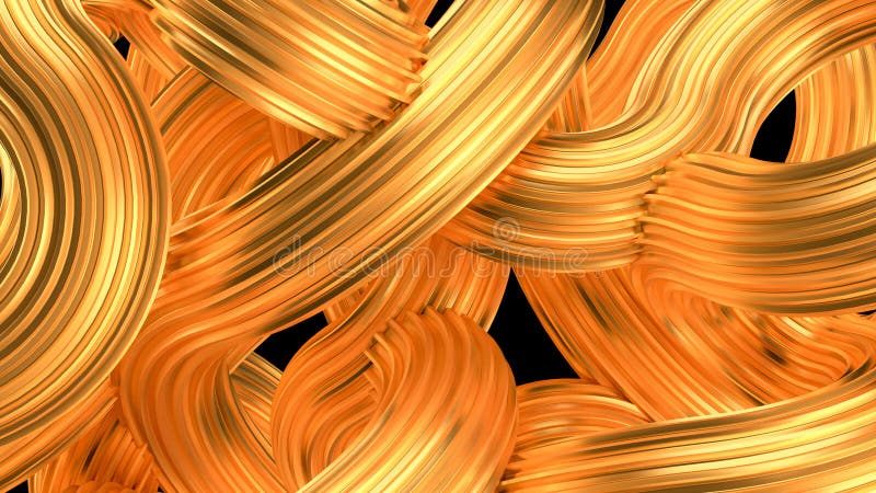 Beautiful Golden Background. 3d Illustration, 3d Rendering Stock ...