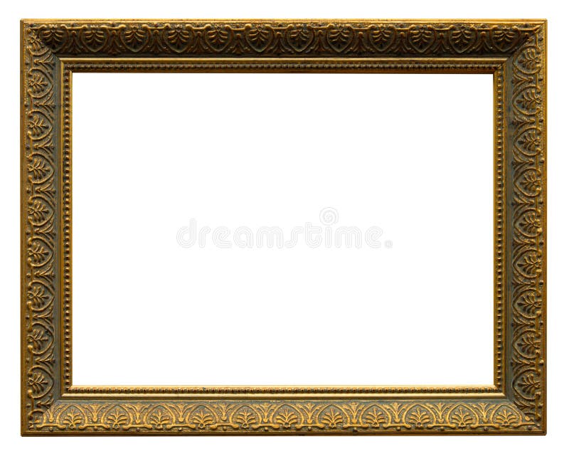 Beautiful Golden Frame , Vintage Frame Isolated Stock Image - Image of ...