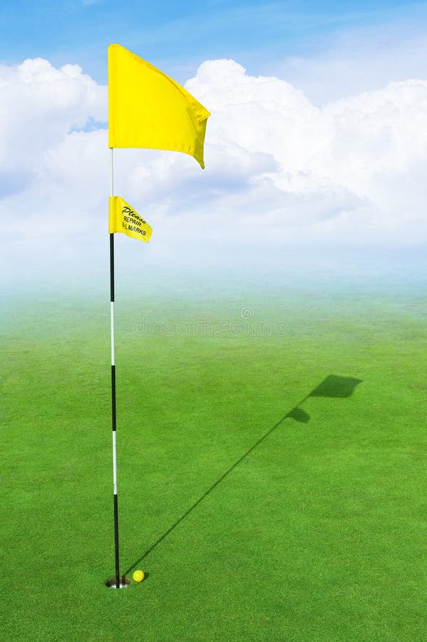 Beautiful golf course stock photo. Image of stick, game - 18539036