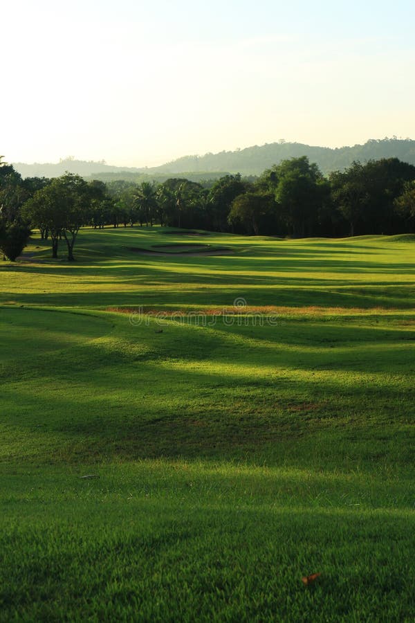 Beautiful golf course stock photo. Image of field, golf - 207173918