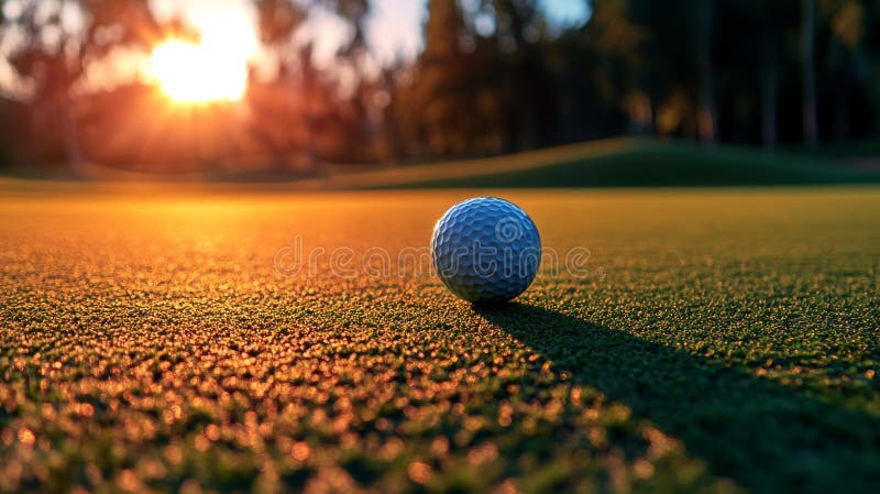 A Beautiful Golf Course is the Setting As a Golfer Gets Ready To Tee ...
